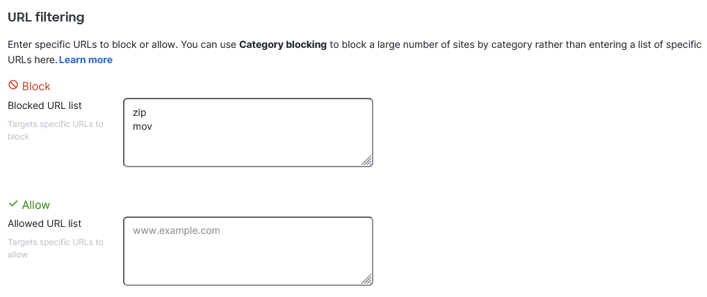 Solved: How do I block specified TLD? - The Meraki Community