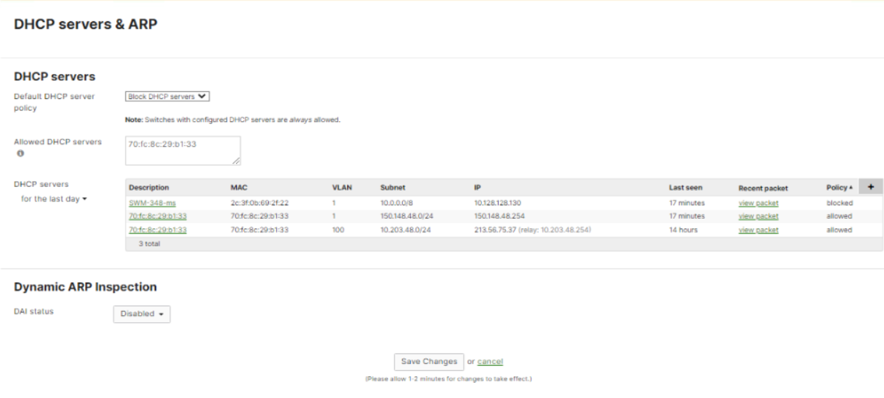 Remove DHCP server on MS120 - The Meraki Community