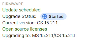 Solved: Firmware Upgrade issue - The Meraki Community
