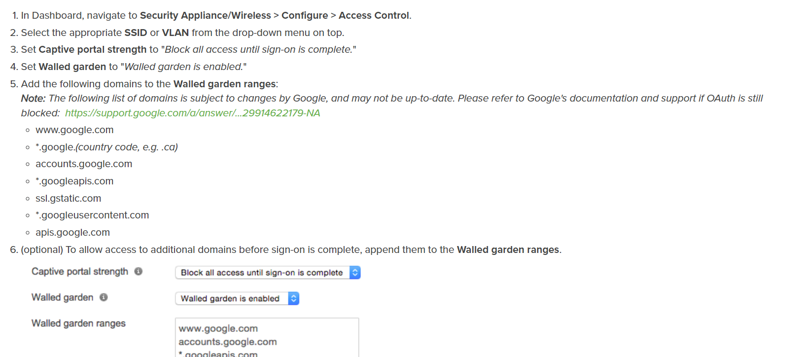 Google OAuth sigon for Splash - Meraki Wireless - The Meraki Community