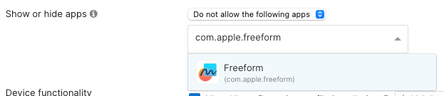 Solved: Systems Manager iOS: Block "Freeform" Application - The Meraki Community