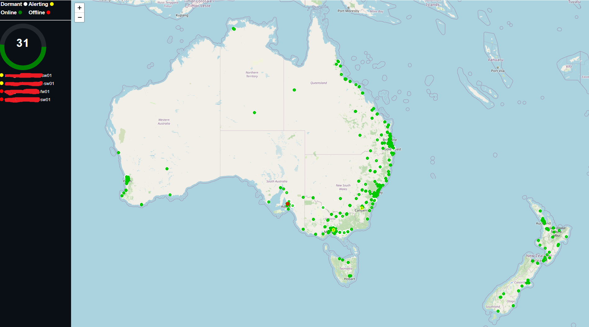 Not happy with the Dashboard status map - build your own. - The Meraki ...