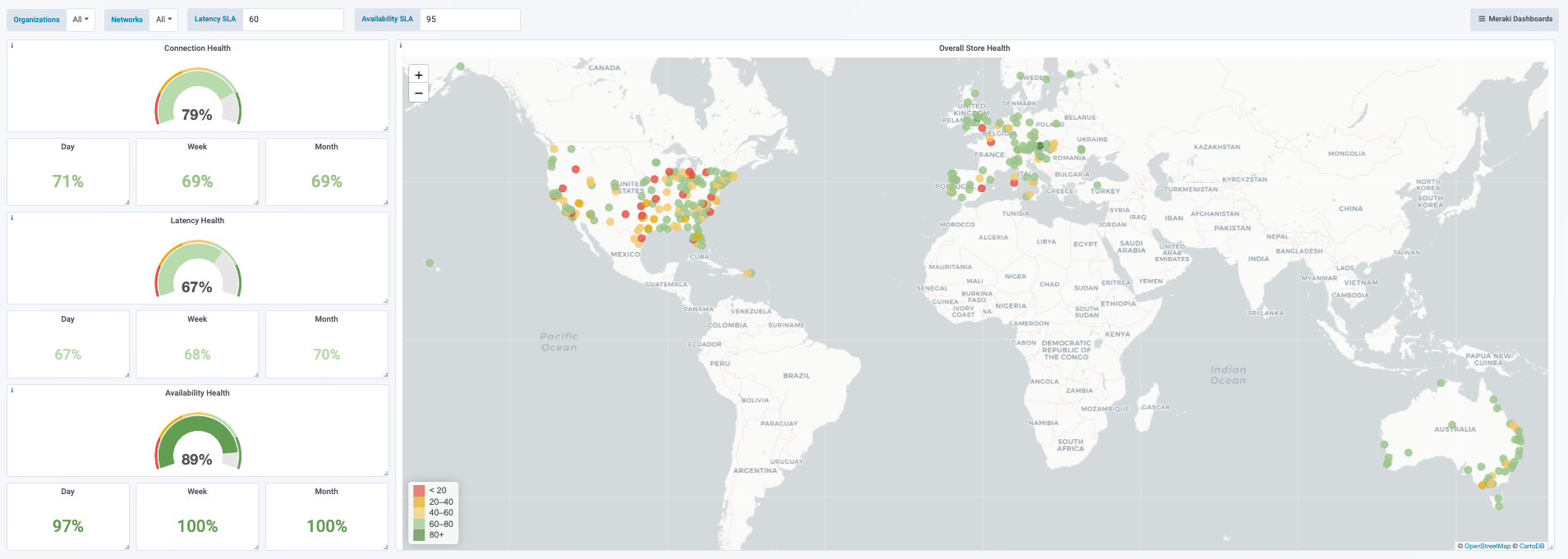 Not happy with the Dashboard status map - build your own. - The Meraki ...
