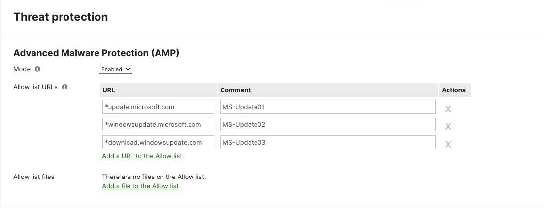 AMP blocking Microsoft Security Updates - The Meraki Community