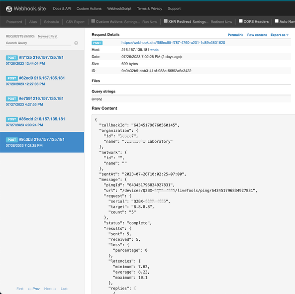 Now in Beta: Callbacks are available for /ping, /pingDevice, and ...