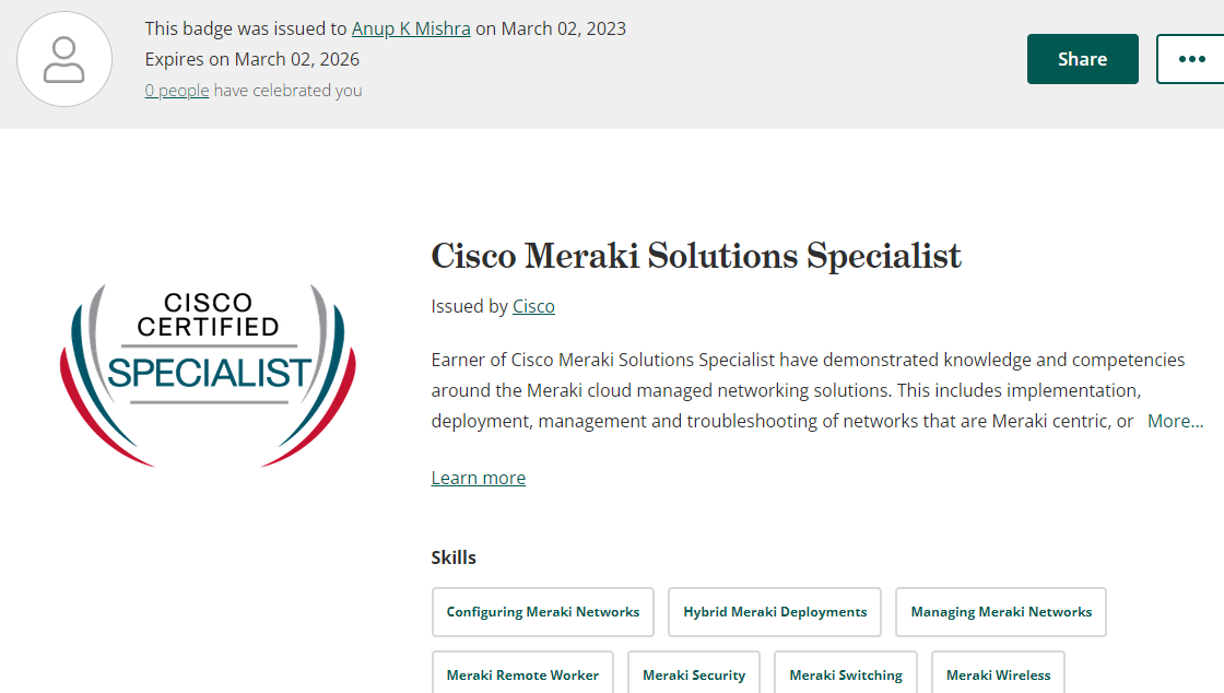 CMSS badges are here! - The Meraki Community