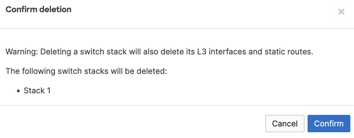 What happen with L3 interfaces when deleting a stack. - The Meraki ...