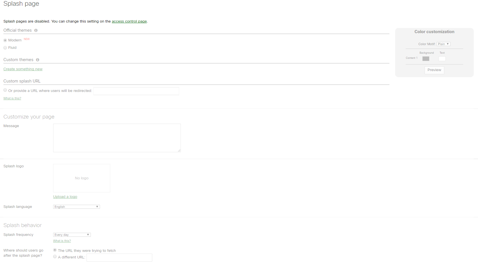 Solved: MX65W Can I configure Splash Page for mac-address control ...