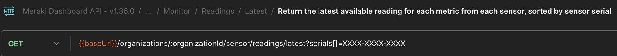 Solved Meraki Sensor Api Fetching Latest Sensor Reading By Serial