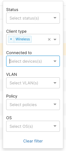 How to see wireless clients connected to specific SSIDs. - The Meraki Community