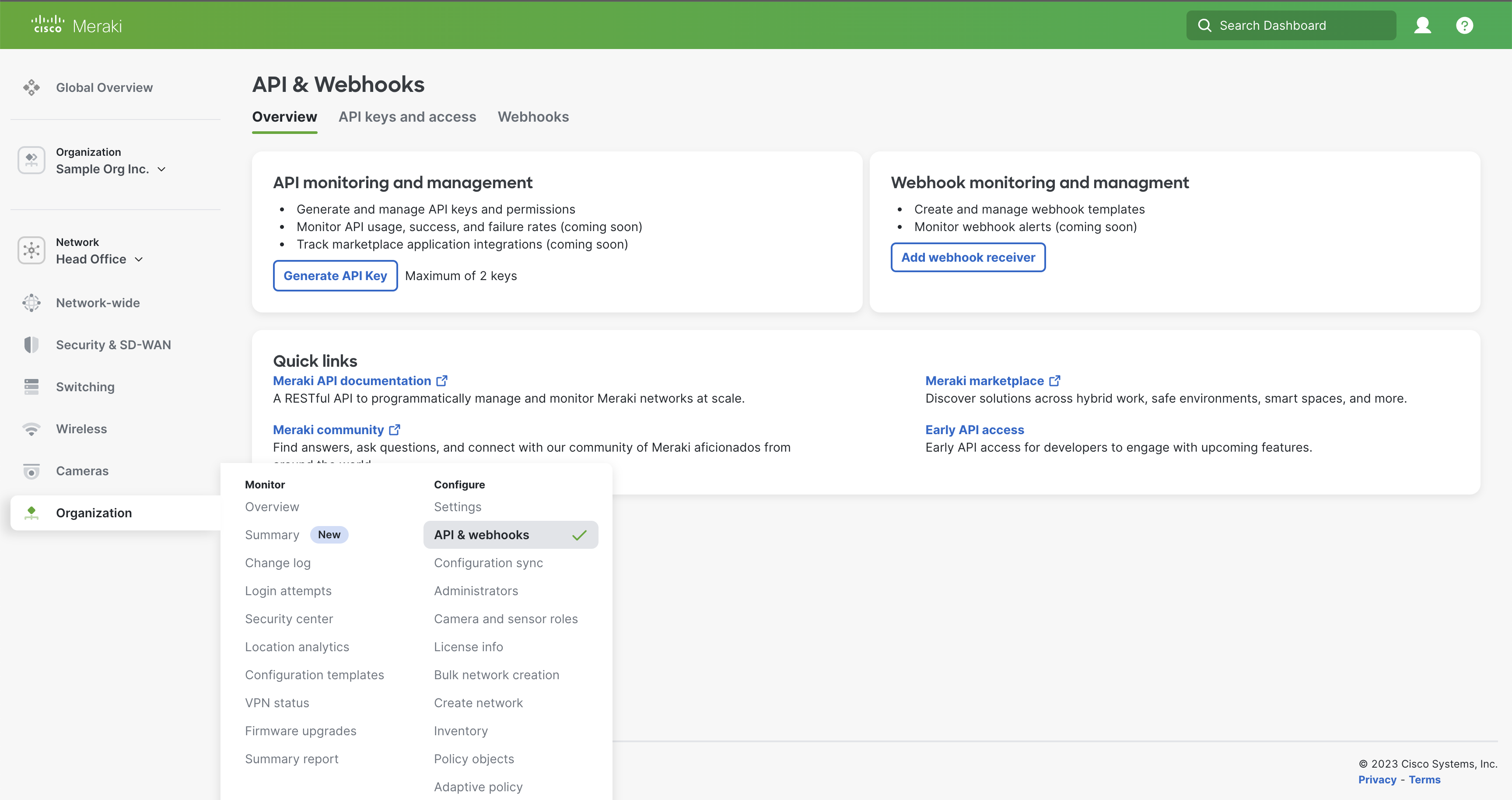 New: Dashboard UI for the API - The Meraki Community