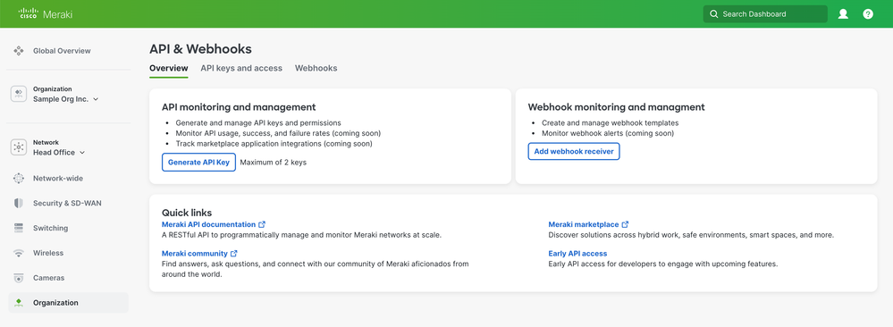 Introducing: Dashboard UI for the API - The Meraki Community