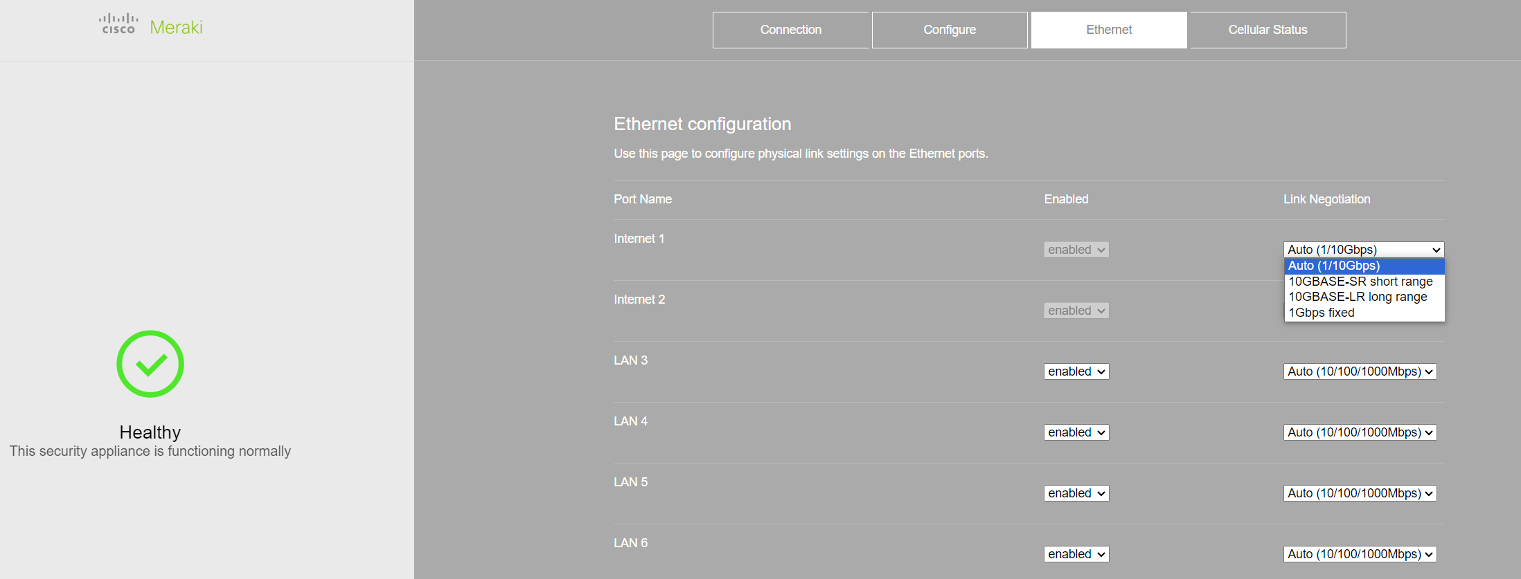 MX SFP information - The Meraki Community