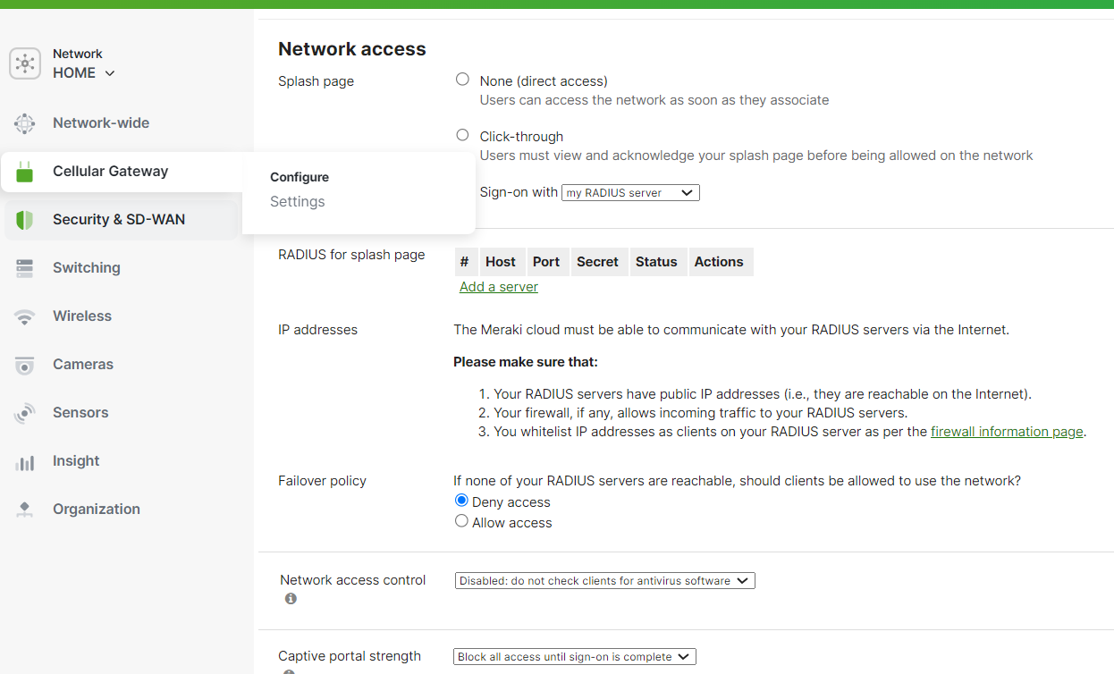 Solved: MX splash page configuration - The Meraki Community