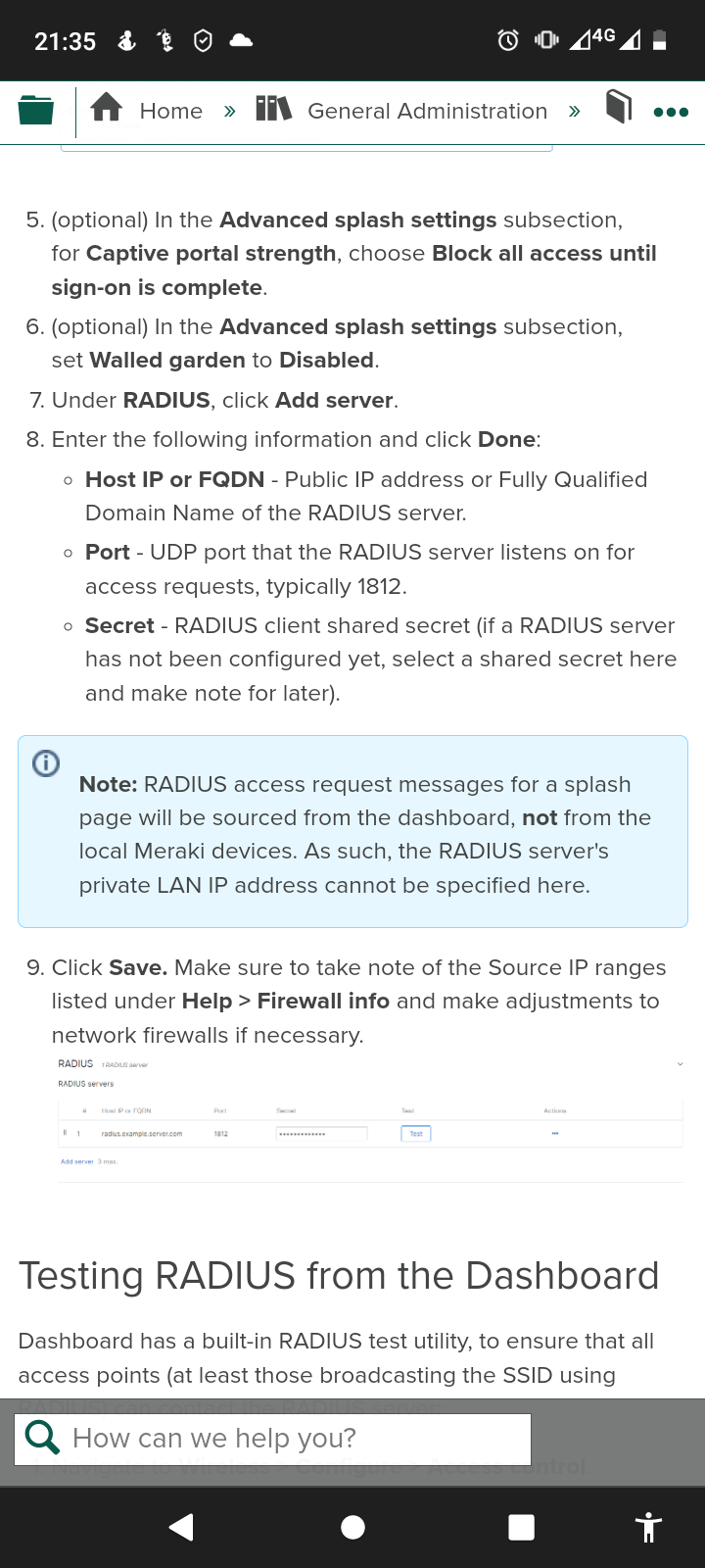 OWE with Splash page Sign on with My Radius Server - The Meraki Community