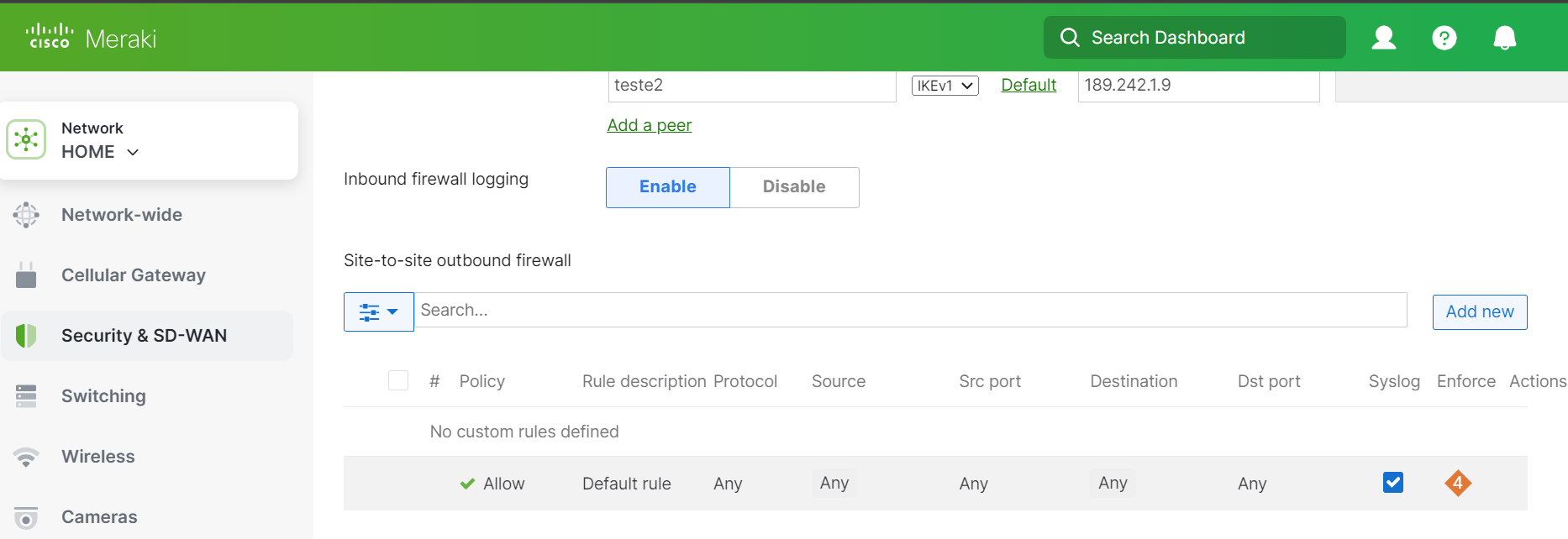 Solved: MX Templates for with VPN firewall rules - The Meraki Community