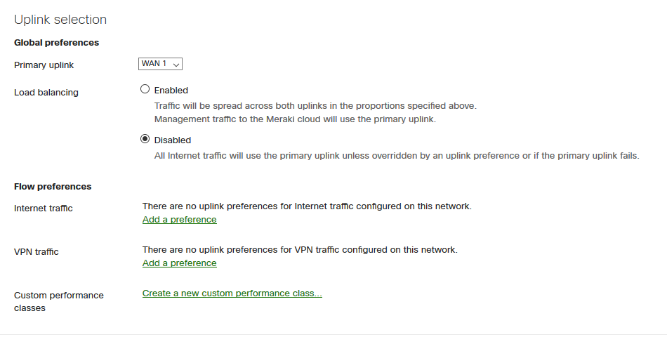 Solved: Meraki mx64 with two Internet connections - The Meraki Community