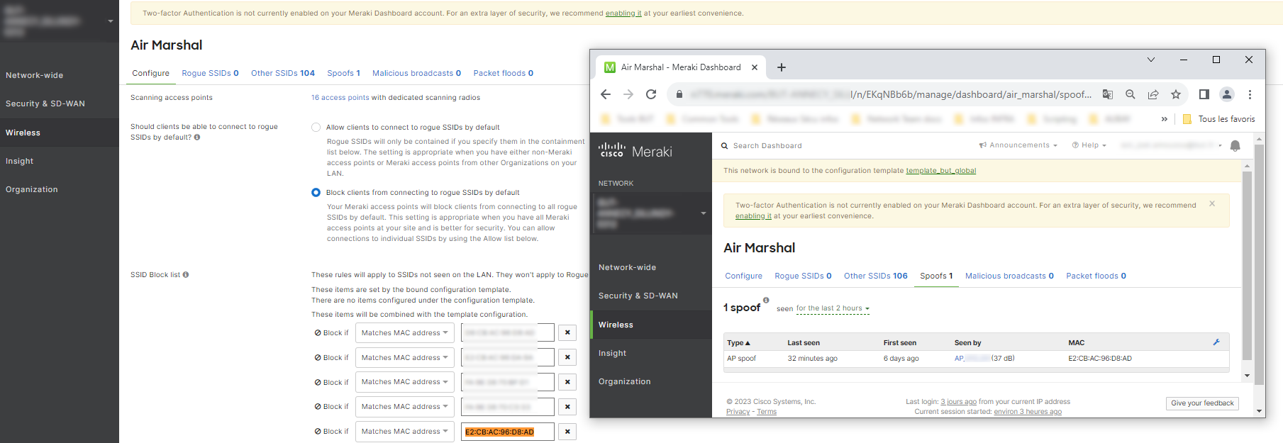 Bad destination MAC ADDRESS - The Meraki Community