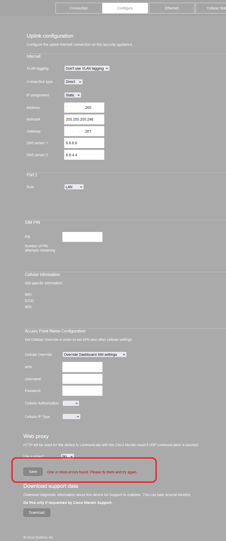 Solved: MX 18.207 on MX67 local status page bug with workaround - The ...