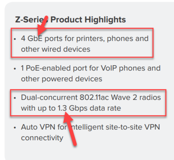 Solved: Re: Z3 Throughput and Product Highlights - The Meraki Community
