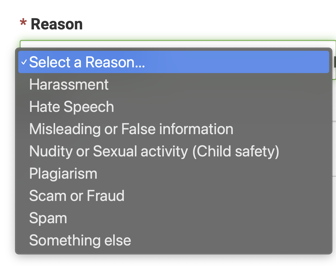Enhanced Reporting for Inappropriate Content = Better Community ...