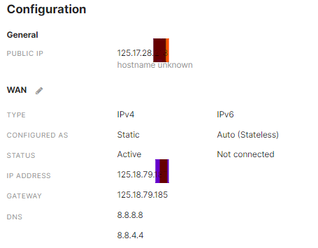 Solved: Public IP showing diffrent MX 64 - The Meraki Community