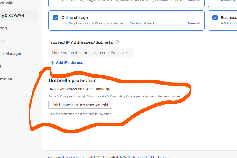 Solved: MX Umbrella integration - The Meraki Community