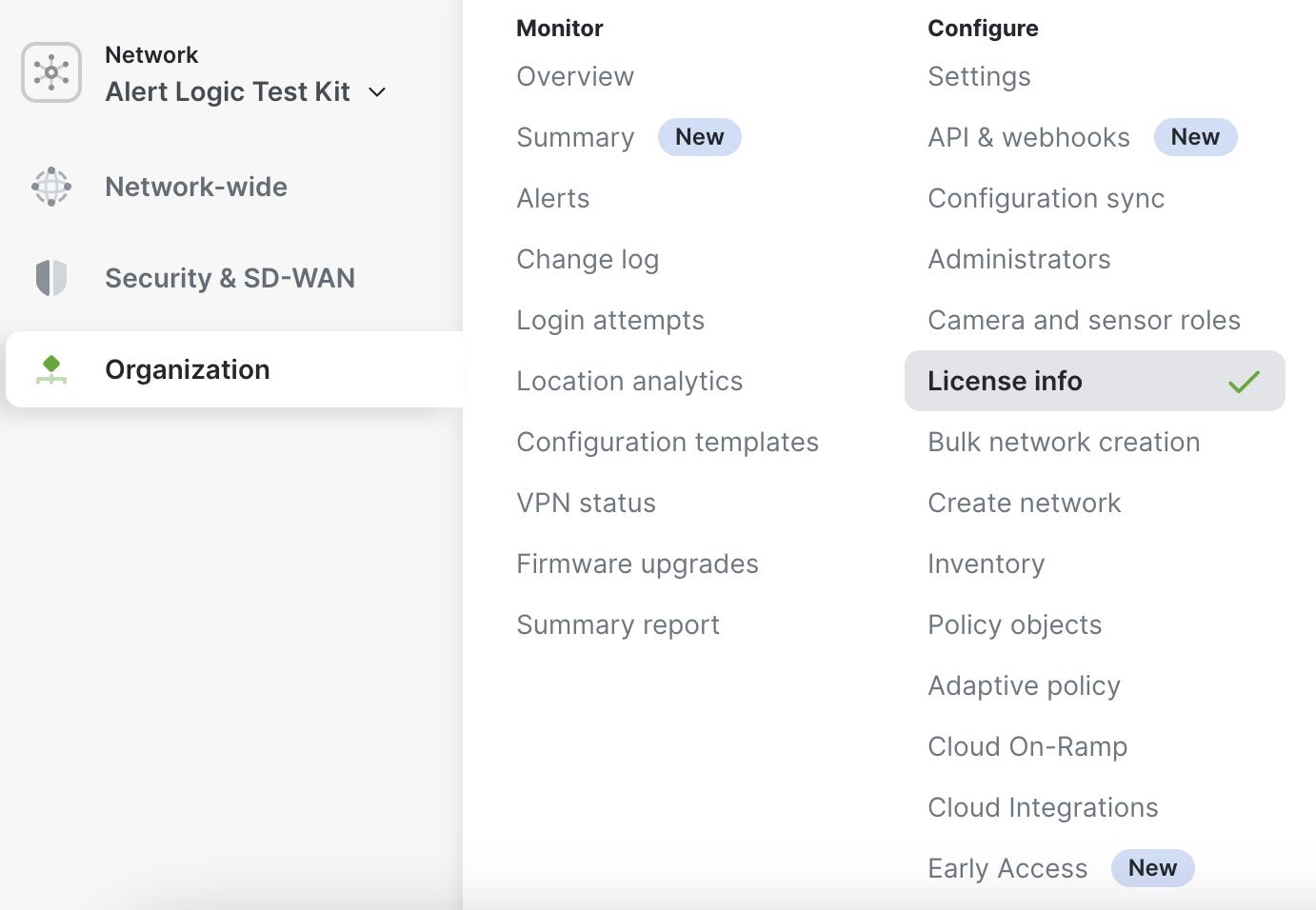 How to generate/get Cisco Meraki MX75 device organization level ...