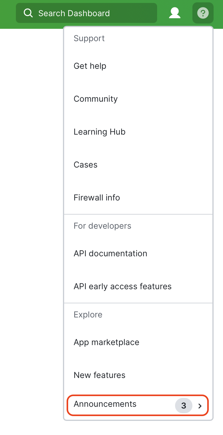 Dashboard announcements feature request - The Meraki Community