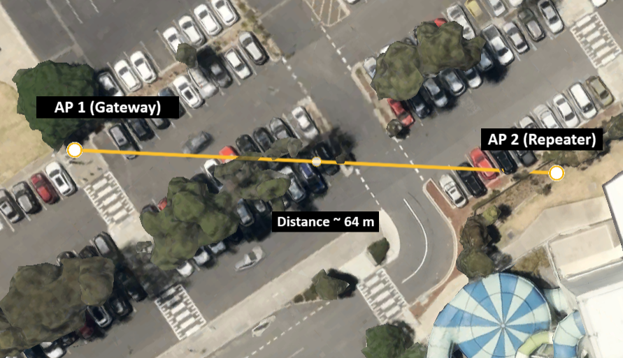 The Second MR86 AP (Repeater) is not connecting to the First MR86 AP ...