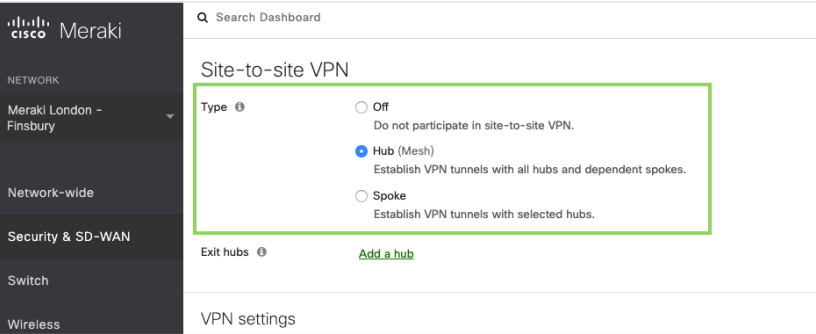 Fully meshed vpn - The Meraki Community