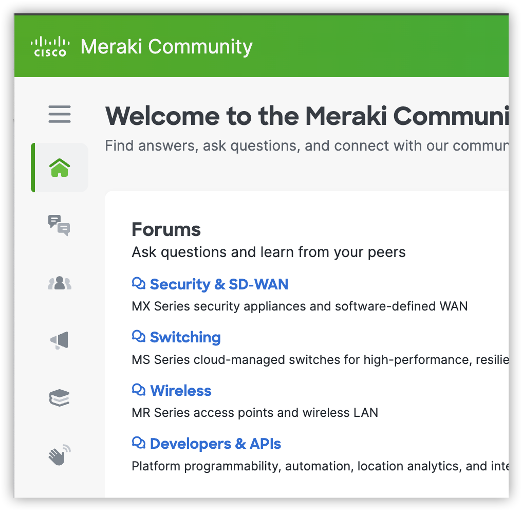 Community Platform Update: Nav updates, full-width UI - The Meraki ...