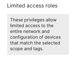 INFO: Limited Access admin roles within Systems Manager - The Meraki ...