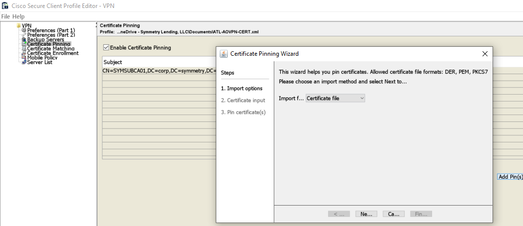 Meraki Anyconnect Certificate Validation Error The Meraki Community
