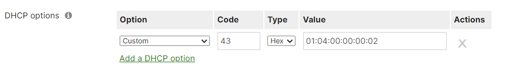 Solved Disable Netbios With Dhcp Option 43 The Meraki Community