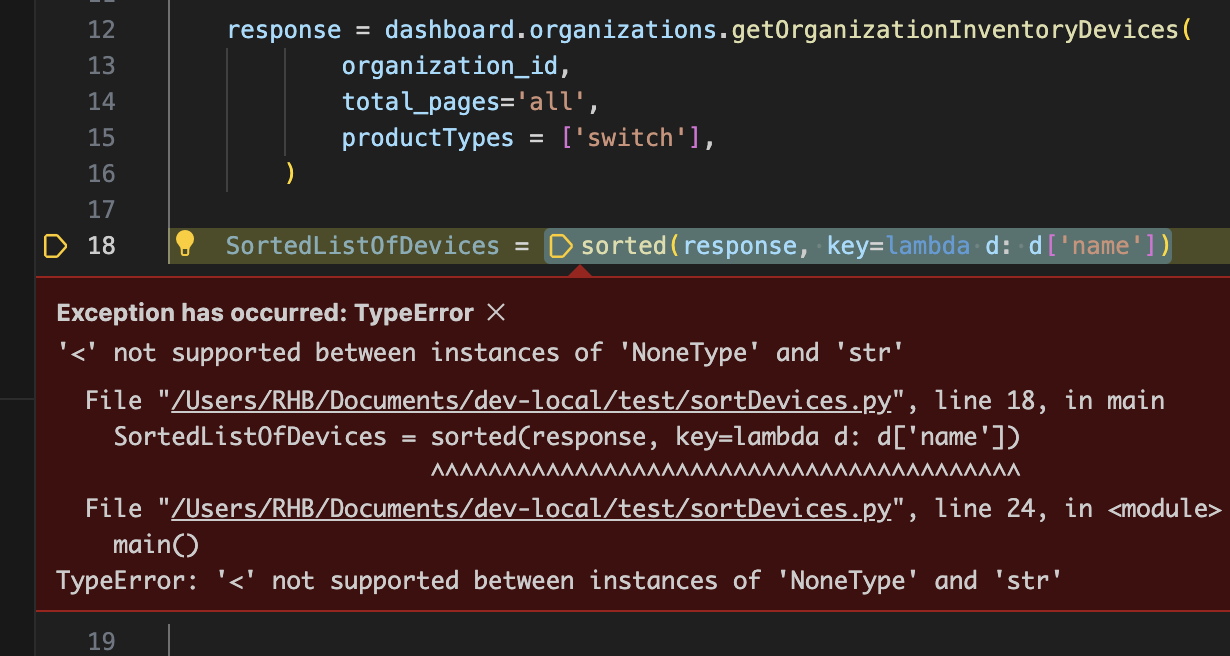 Solved: Re: Print a sorted list of devices - The Meraki Community