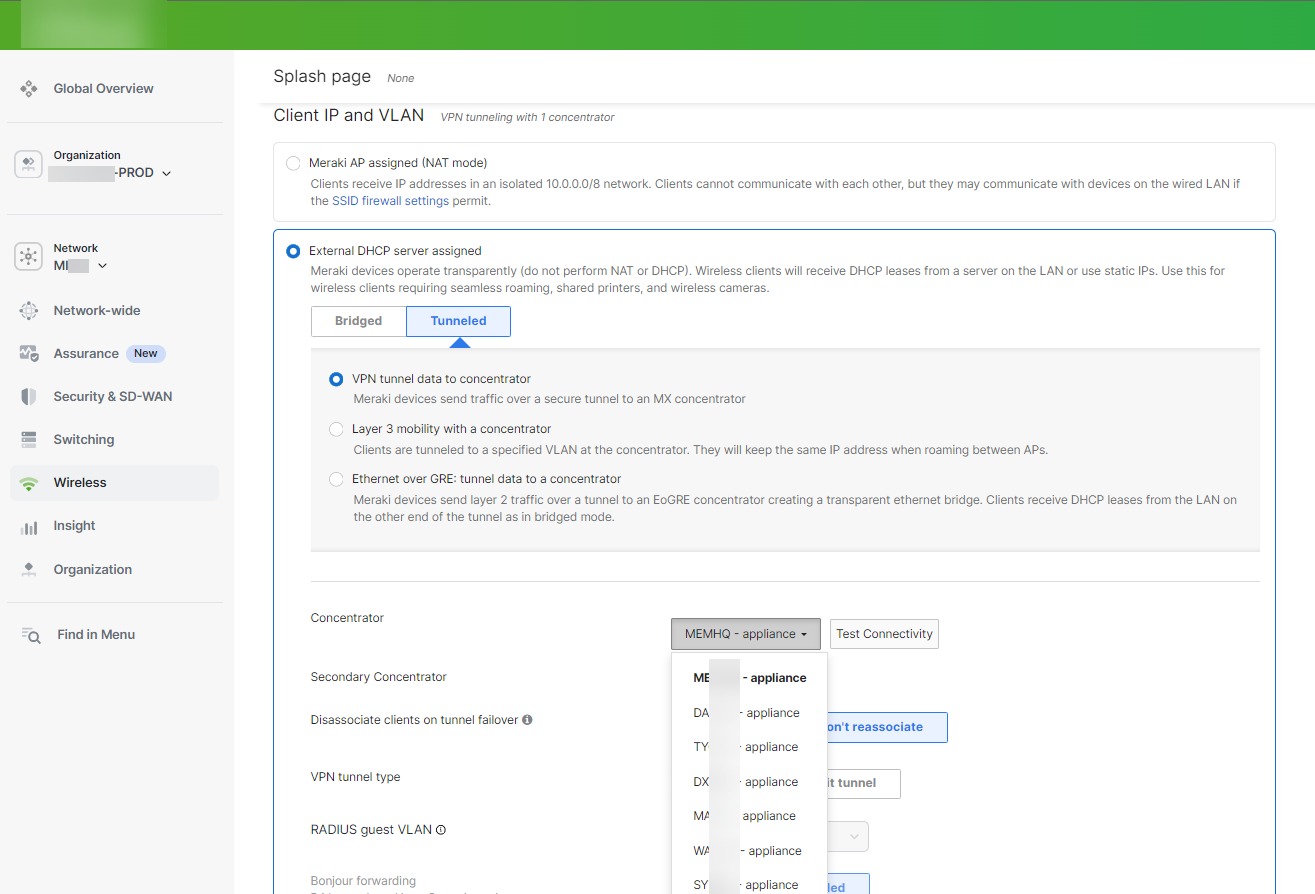 Can wireless client roam between AP located in different Network within ...