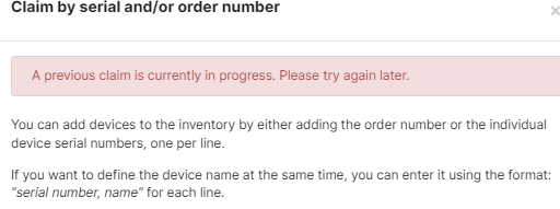 I can't claim my MS switch on the dashboard - The Meraki Community