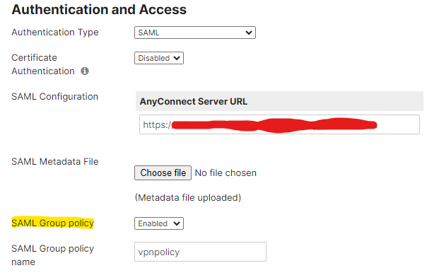 Re: AnyConnect SAML Group Policy assignment - The Meraki Community