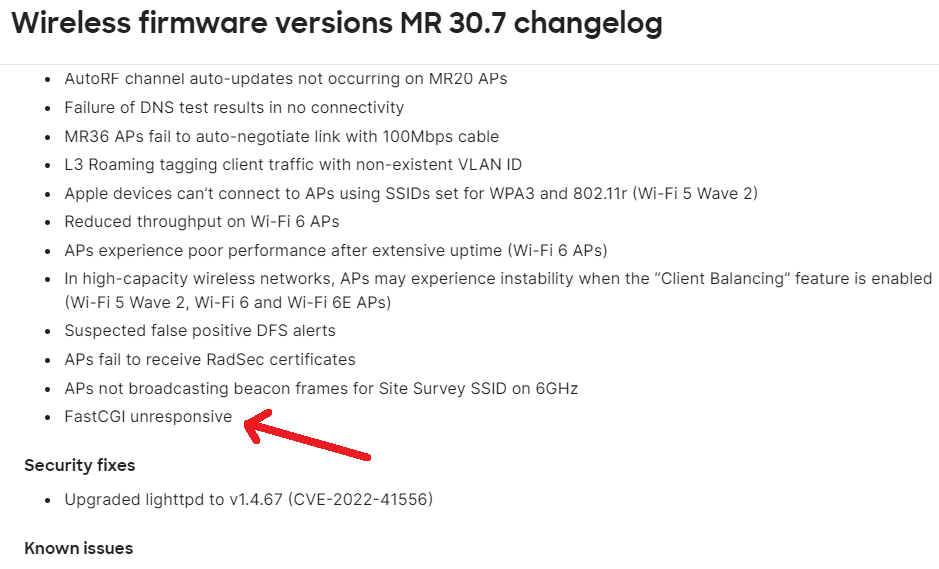 Random AP's stop broadcasting SSiD's - The Meraki Community
