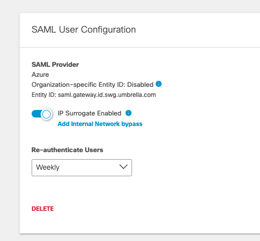 Does AnyConnect SAML Authentication also authenticate user for Umbrella ...