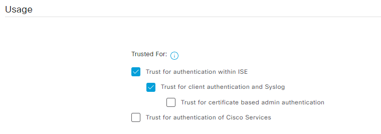 Solved: Radsec linked to Cisco ISE - The Meraki Community