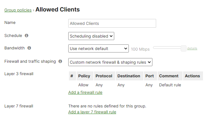Solved: MX67 Block All Clients Unless in Specific Group Policy - The ...