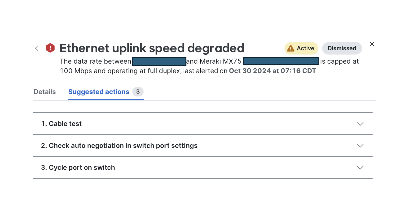 Ethernet uplink speed degraded - The Meraki Community