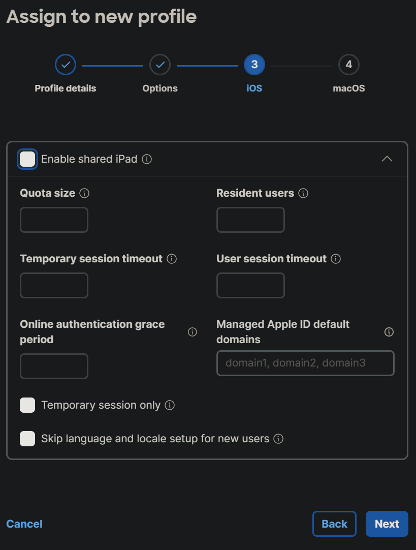 Shared iPad storage issue - The Meraki Community