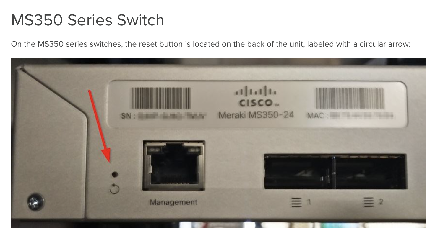 Unable to Factory Reset MS350 - The Meraki Community