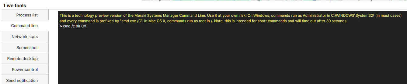 Solved: Meraki Live tools - Command line stop working - The Meraki ...