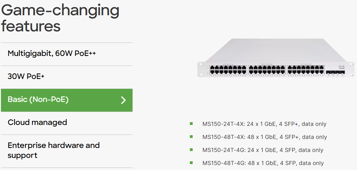 Solved: MS150..? - The Meraki Community