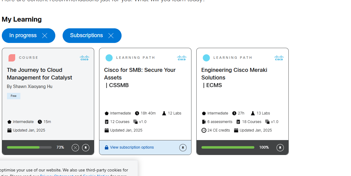 ECMS 1 y 2 CMSS 500-220 examen y examen en español - The Meraki Community