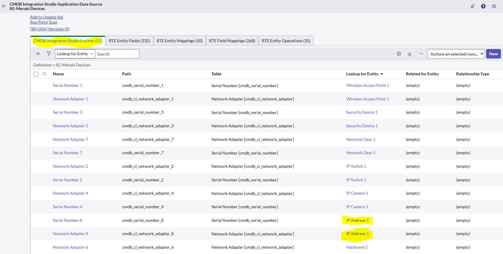 Missing entity mappings in Meraki Service Graph Connector 1.5 - The Meraki Community